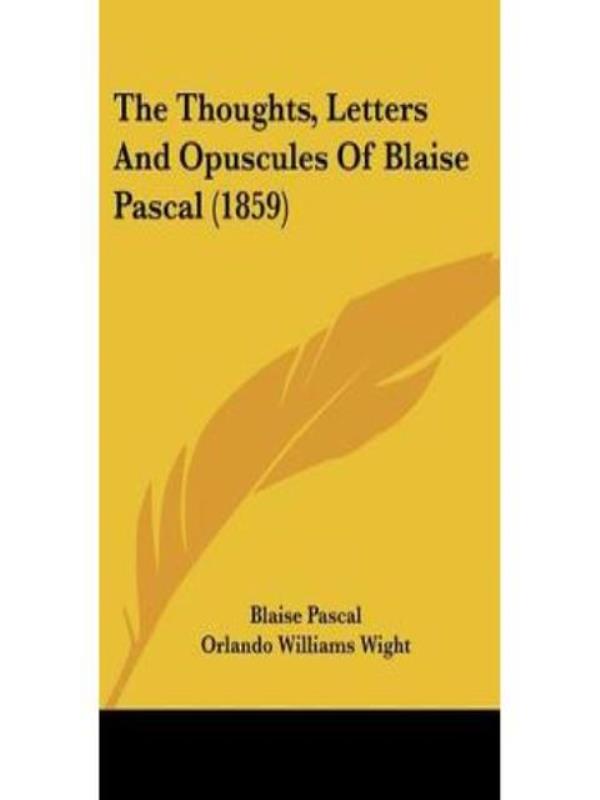 Read The Thoughts of Blaise Pascal Novel Book Online Free | Blaise ...